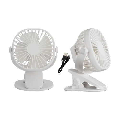 BRIGHT STAR FAN019 WHITE PORTABLE RECHARGEABLE FAN